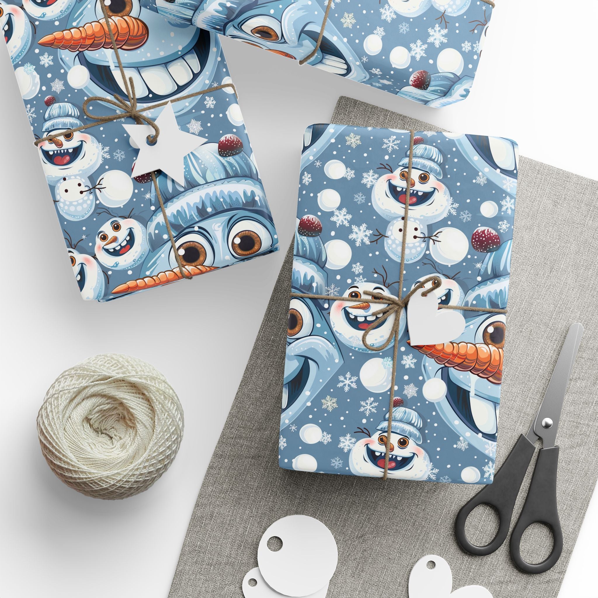 Wrapping Paper - Frosty Faces Fun – Jamoke Homestead Gift Wrap Shoppe
